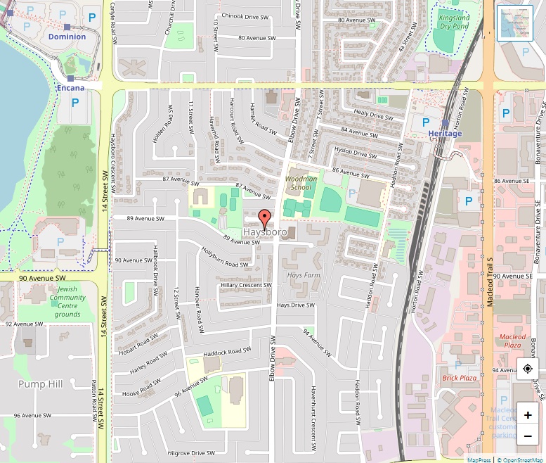 Haysboro Map – Map of Calgary